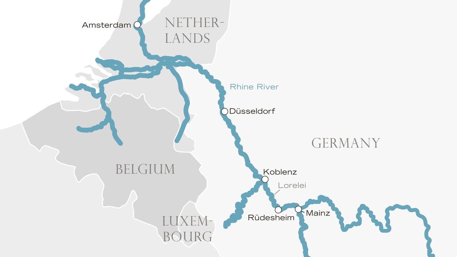 All of our Riverside Routes | Riverside Luxury Cruises