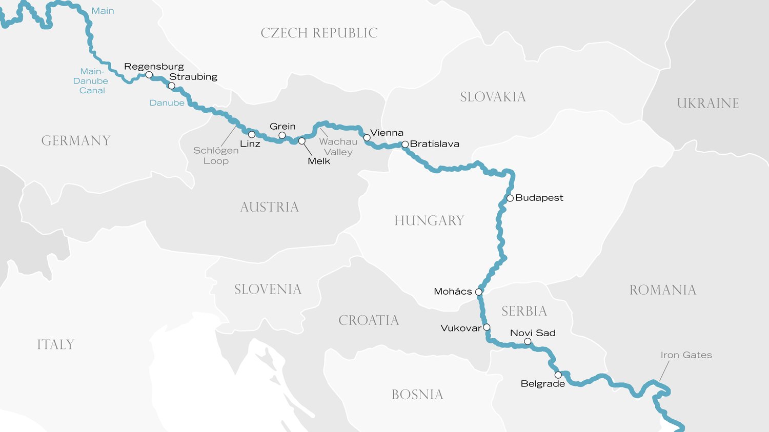 All of our Riverside Routes | Riverside Luxury Cruises