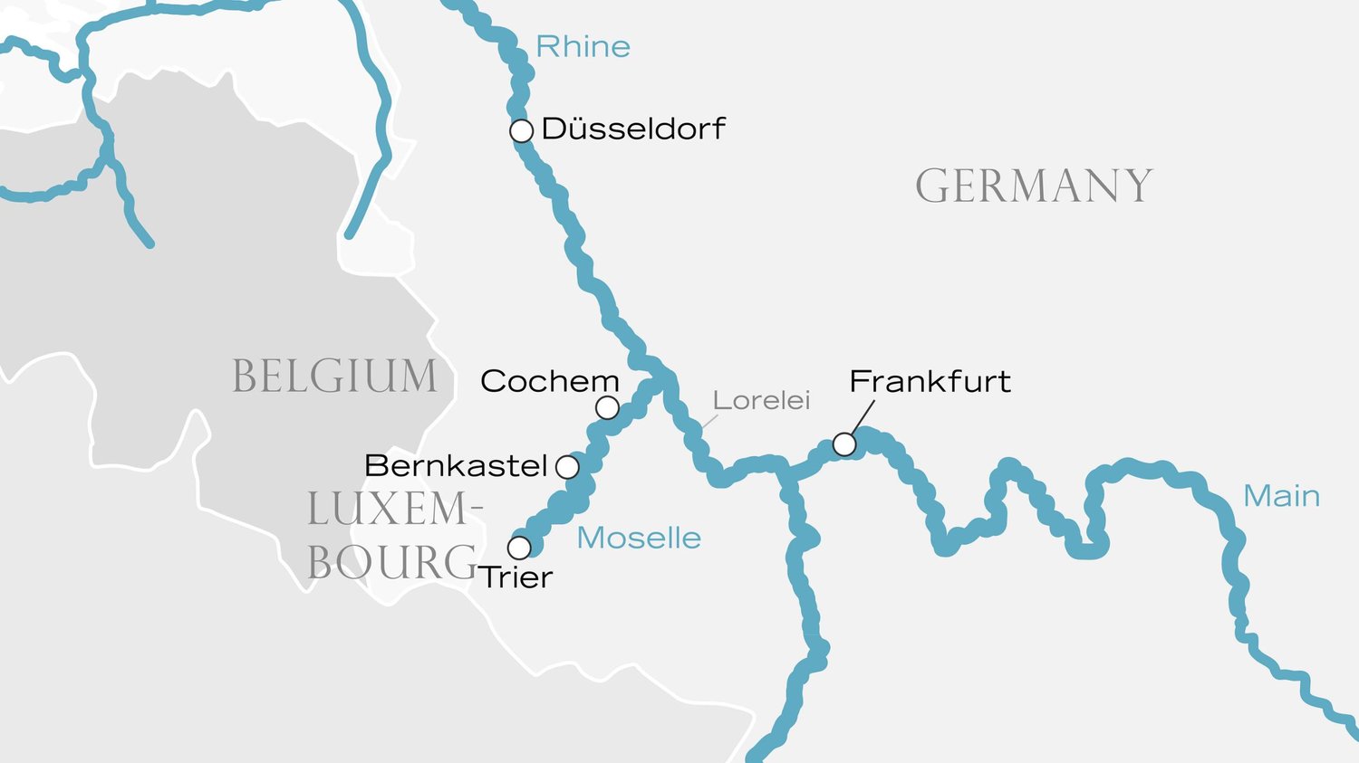 All of our Riverside Routes | Riverside Luxury Cruises