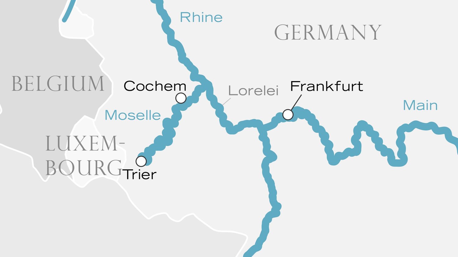 All of our Riverside Routes | Riverside Luxury Cruises