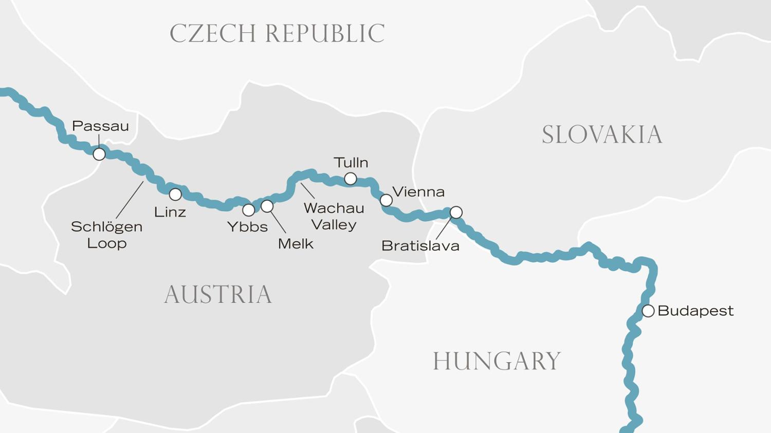 All of our Riverside Routes | Riverside Luxury Cruises