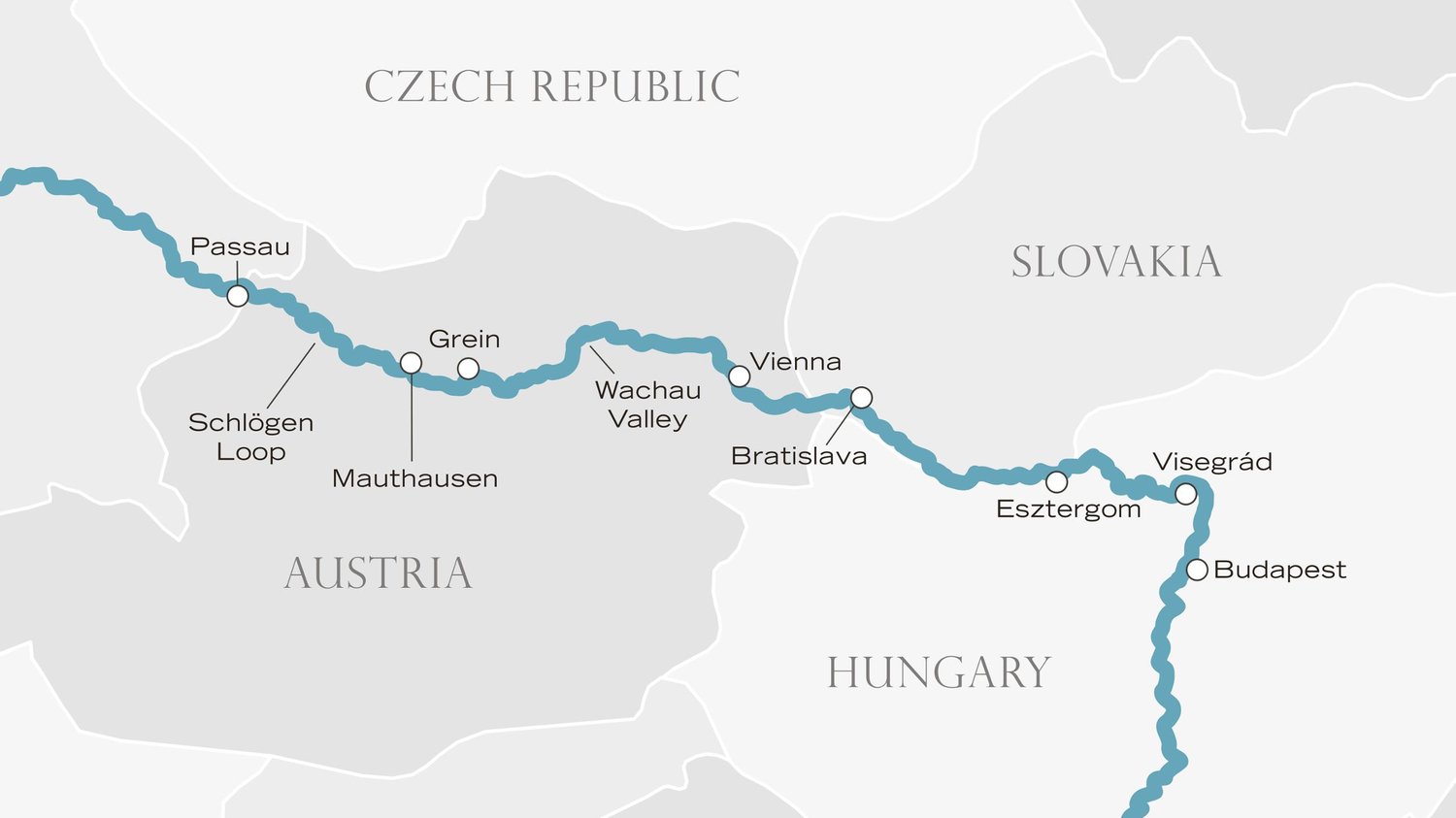 All of our Riverside Routes | Riverside Luxury Cruises