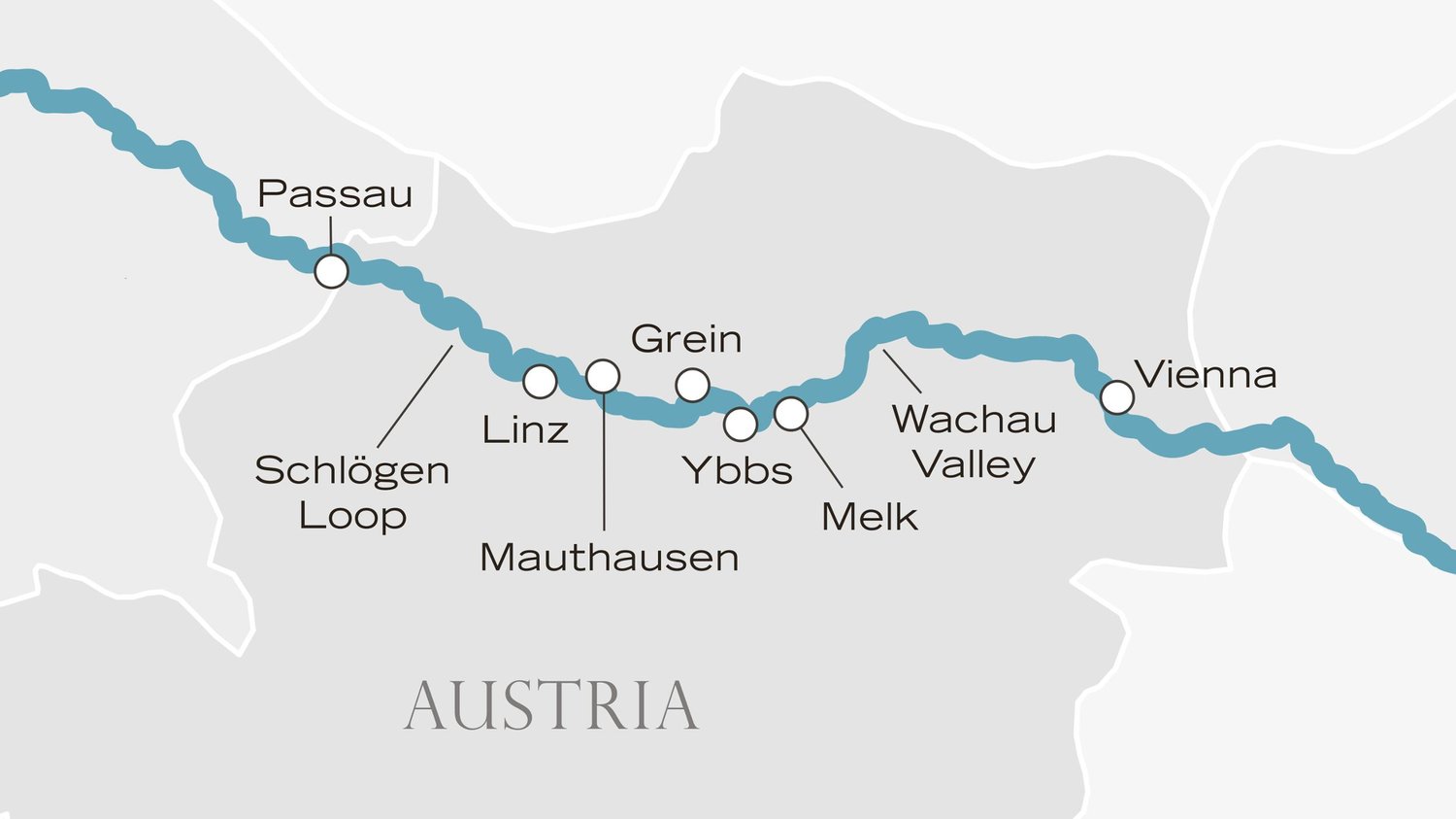 All of our Riverside Routes | Riverside Luxury Cruises