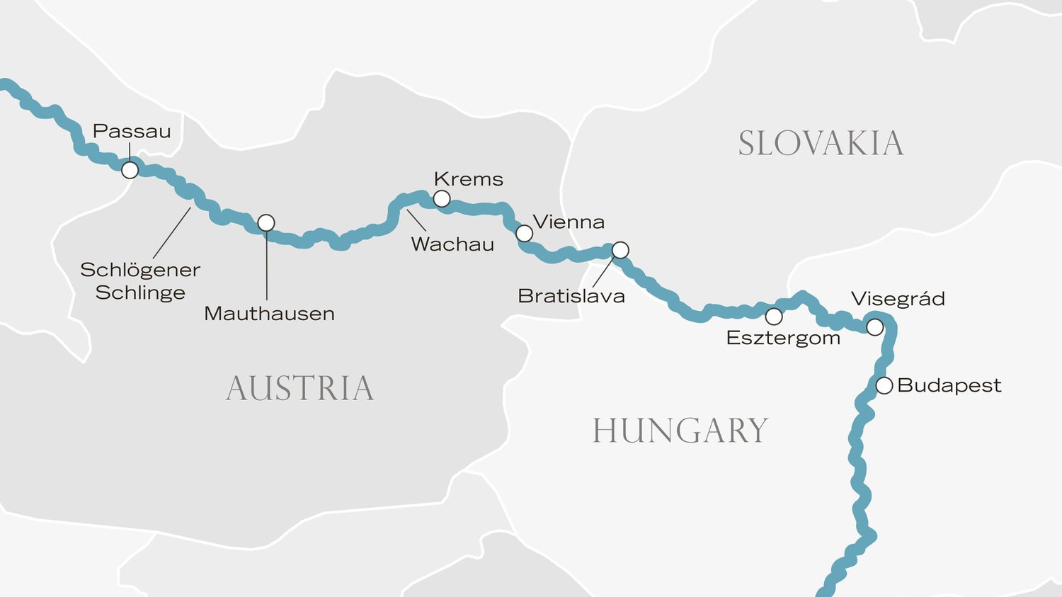 All of our Riverside Routes | Riverside Luxury Cruises